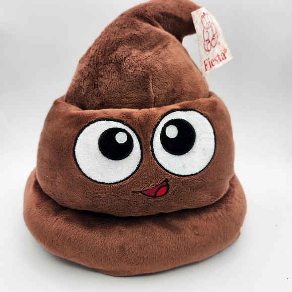Fiesta | Costumes | Fiesta Stinky Hat Plush Brown Swirl Emoji Poop Hat ...
